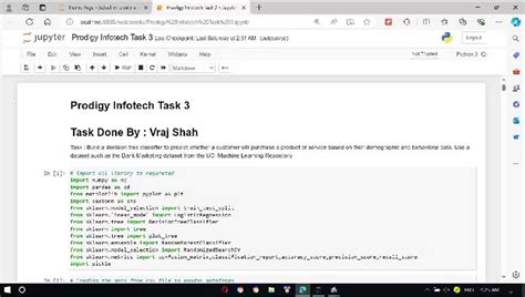 Vraj Shah On Linkedin Task3 Prodigyinfotech Internship Datascience