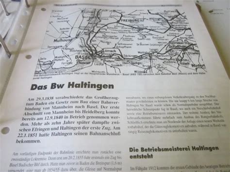 Bahnbetriebswerk Mit Gleisplan 9n Bw Haltingen 12s Eur 7 99 Picclick De