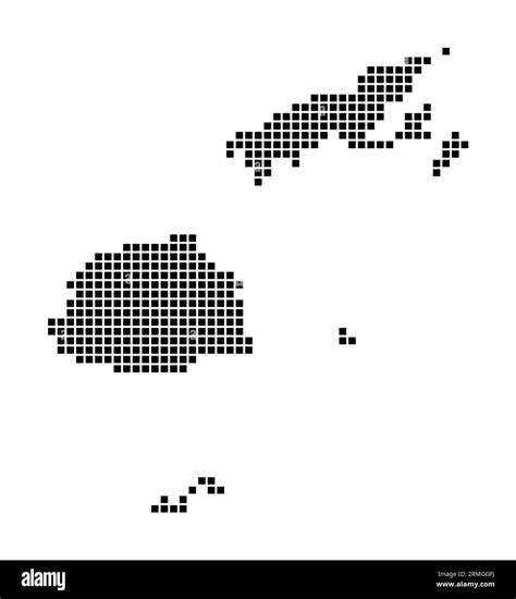 Fiji Map Map Of Fiji In Dotted Style Borders Of The Country Filled