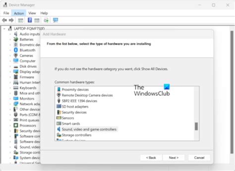 Device Manager Not Showing Sound Video And Game Controllers