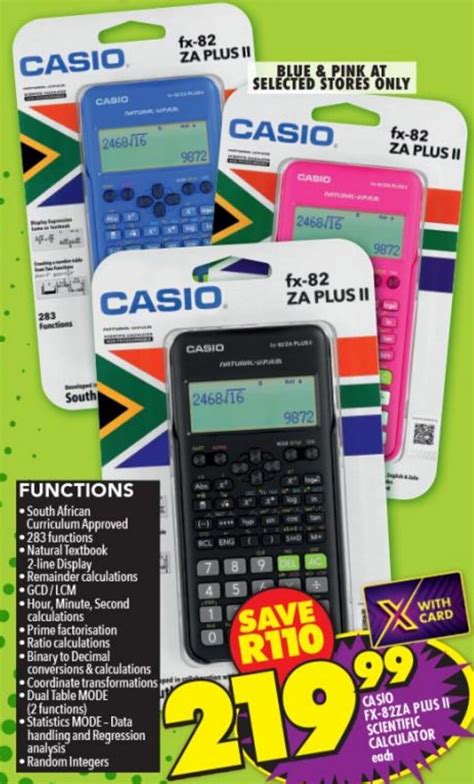 Casio Calculator At Shoprite At Clifford Bloss Blog