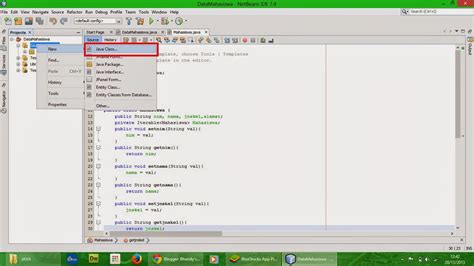Membuat Class Dalam Java Hadit Paytren Nusantara
