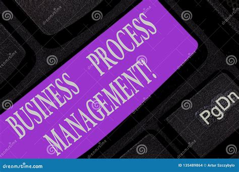 Handwriting Text Writing Business Process Management Concept Meaning Discipline Of Improving A