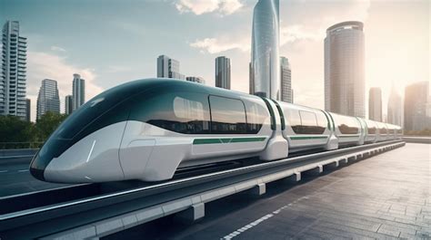 Premium Ai Image Future Train