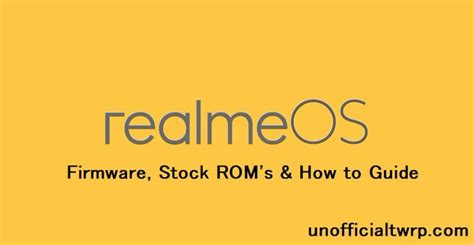 Realme C Y Firmware Flash File Rom