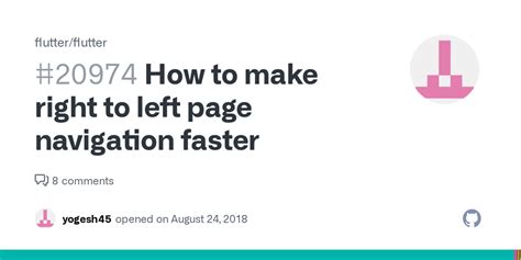 How To Make Right To Left Page Navigation Faster Issue Flutter Flutter Github
