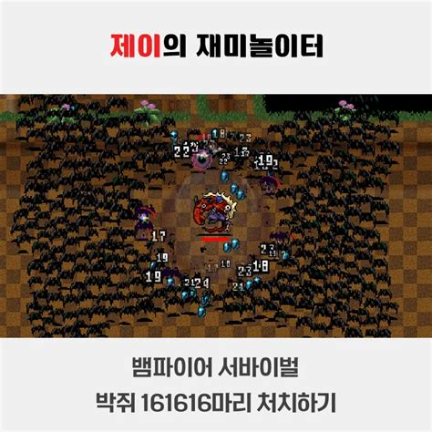 뱀파이어 서바이벌 박쥐 161616마리 처치하는 법