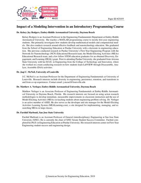 Pdf Impact Of A Modeling Intervention In An Introductory Programming