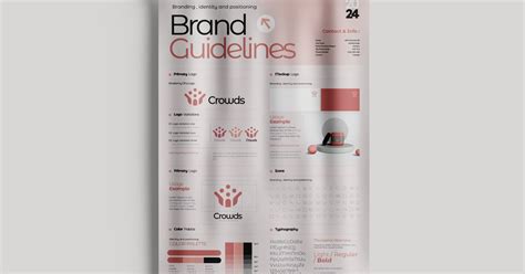 Плакат с рекомендациями по бренду Шаблоны для печати Включая