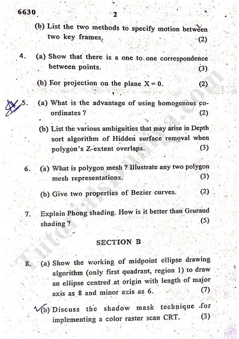 computer graphics question paper 2013 pdf