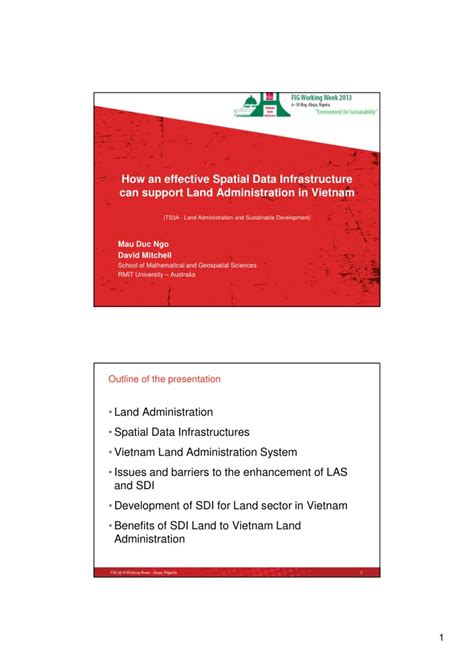 Pdf How An Effective Spatial Data Infrastructure Can Support Land