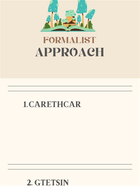 Formalist Approach In Literature Pdf