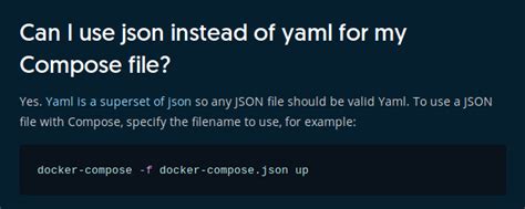 Why Docker Compose Cannot Use Tabs In Json Compatible Mode Stack Overflow