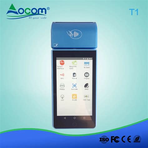 Touch Screen NFC EMV PCI Smart Payment Android POS Terminal With GPS Printer