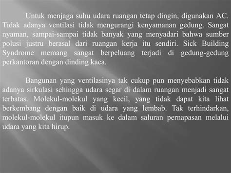 Sbs Sick Building Syndrome Ppt