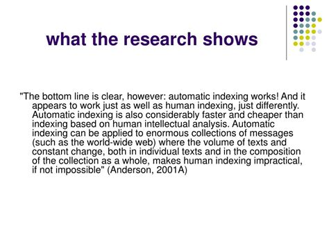 Ppt Automatic Indexing Powerpoint Presentation Free Download Id4228625