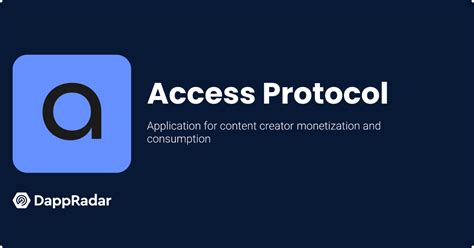 Access Protocol Project Overview Analytics And Data Dappradar