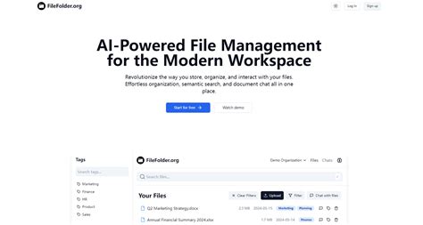 Filefolder Effortless Ai Powered File Management Aitoolnet