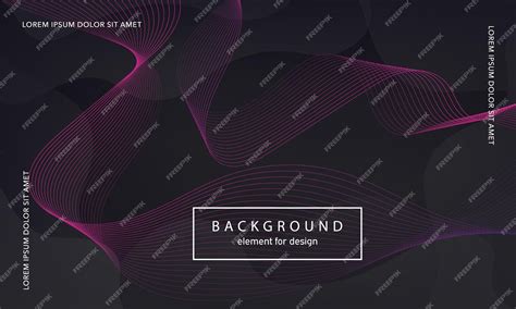 Premium Vector Abstract Gradient Background Wave Element For Design Poster Digital Frequency