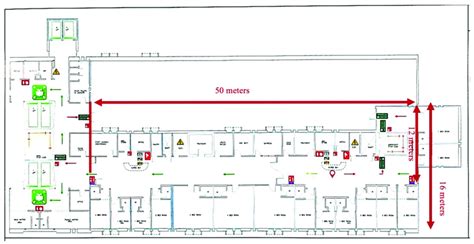 Straight Corridor Layout Download Scientific Diagram