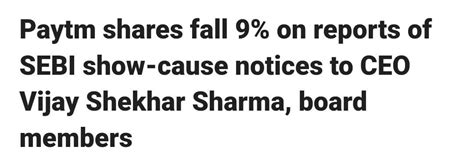 Jyoti Ranjan Sahoo On Linkedin Paytm Sebi Fintech Investment