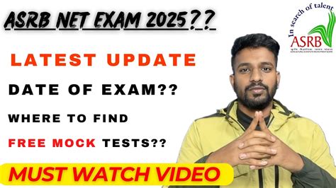 Important Update On Exam Date For Asrb Net Ars 2025 Application Kab Release Hoga Complete