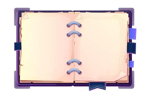 일기 흰색 배경에 격리된 만화 스타일의 상위 보기로 된 메모장 책갈피와 나선형 일일 플래너로 예약하십시오 벡터 그림 가까운에 대한 스톡 벡터 아트 및 기타 이미지 Istock