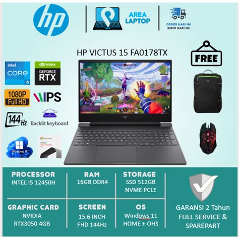 Jual Hp Victus Fa Tx Intel I H Gb Gb Rtx Gb Fhd Ips Hz Bl