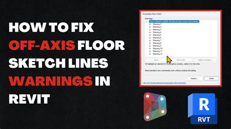 solving revit s element slightly off axis floor warnings with dynamo