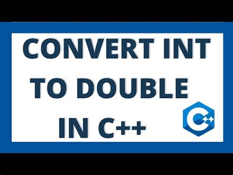Convert Int To Double In C Integer To Double Datatype Conversion