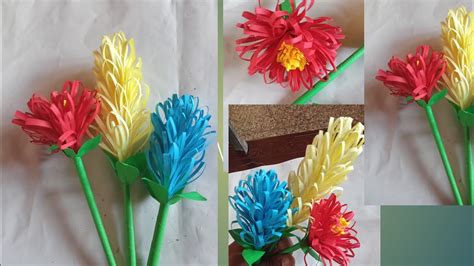 Easy Paper Flower Diy Crafts Craft Malayalam Home Decor Flower