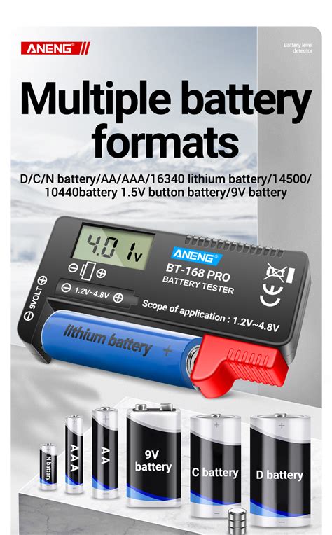 ANENG BT 168 POR Digital Lithium Battery Capacity Tester Checkered Load Analyzer Display Check