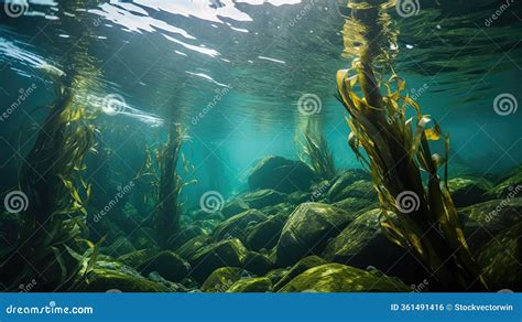 Macroalgae Ocean Plants Stock Illustration Illustration Of Light
