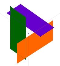 Algorithm Depth Sorting Rectangular Polygons All Parts Of Model Axes Facing Stack Overflow