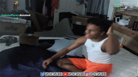 Ishowspeed Gets Jumpscare By Himself While Sleeping Stream Ishowspeed Viral Youtube
