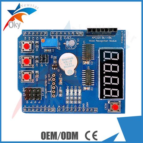 โล่บอร์ดของคณะกรรมการขยายงานมัลติฟังก์ชั่สำหรับ Arduino การเรียนรู้ที่ใช้ Uno R3