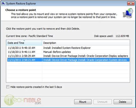 System Restore Explorer View Delete And Browse Inside System Restore Points