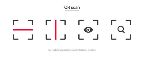 Scannez Le Signe Du Symbole De Licône Du Code Qr Modèle De Code Qr De Numérisation Numérique