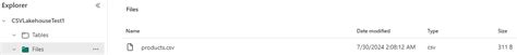 how do i just write a csv file to a lakehouse with microsoft
