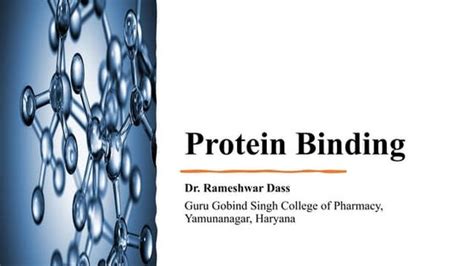 Protein Binding Of Drugs Ppt