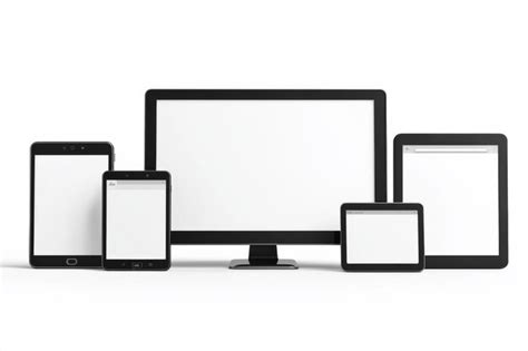 Multiple Responsive Screen And Mobile Devices Mockup Created With Generative Ai Premium Ai