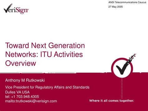 Ppt Toward Next Generation Networks Itu Activities Overview Powerpoint Presentation Id 3307571