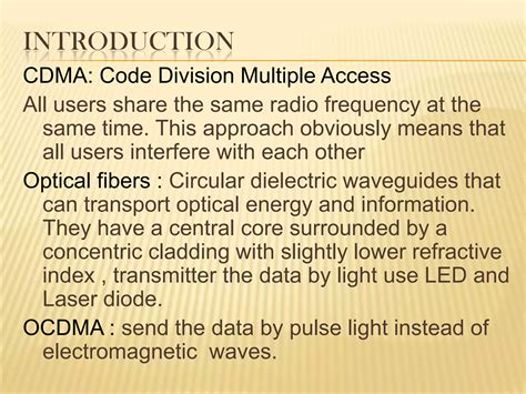 Optical Code Division Multiple Access Pptx