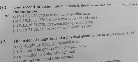 The Order Of Magnitude Of A Physical Quantity Can Be Expressed As A×10∘