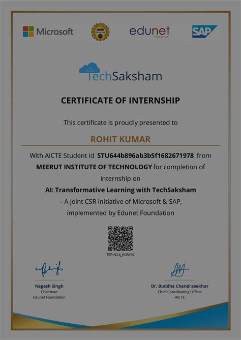 artificialintelligence techsaksham microsoft sap edunetfoundation