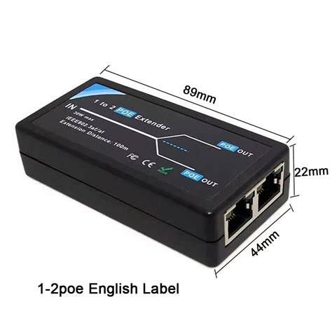 2 Port Poe Extender 10 100mbps With Ieee 802 3af S Grandado