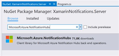 Push Notifications With Xamarin Server Gerald S Blog About NET