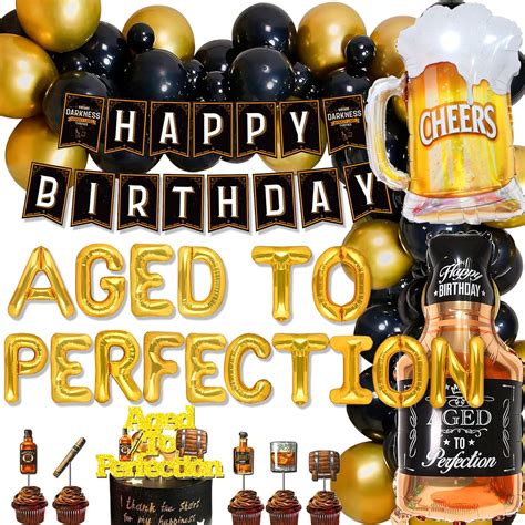 35 Pcs Aged To Perfection Birthday Decoration Aged To