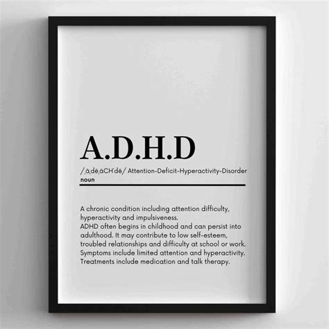 Adhd Posters Etsy