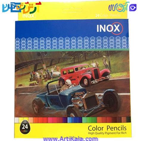 مداد رنگی 24 رنگ اینوکس فروشگاه اینترنتی آرتی کالا